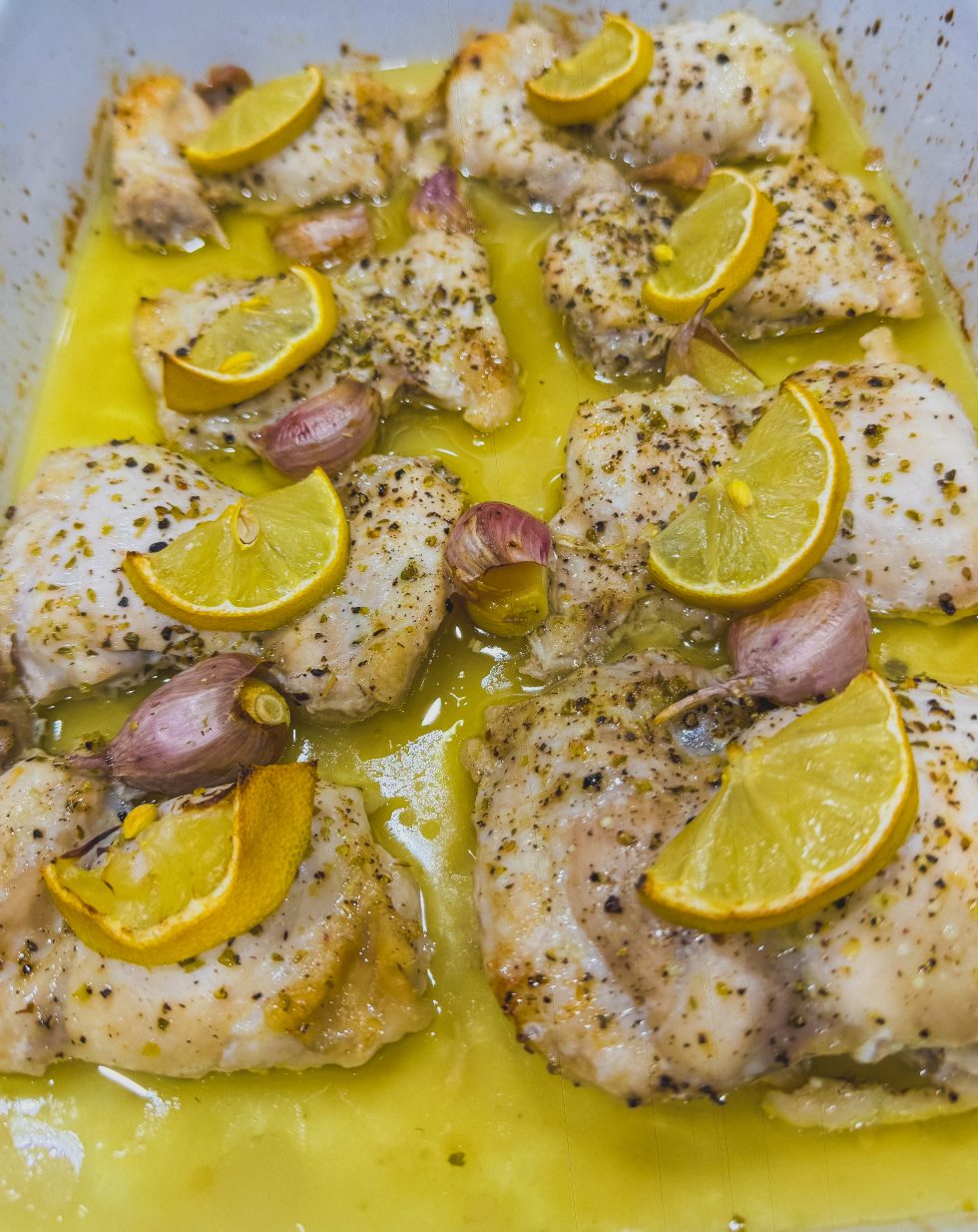 Garlic and Lemon Baked Chicken - Rene Wright Nutrition